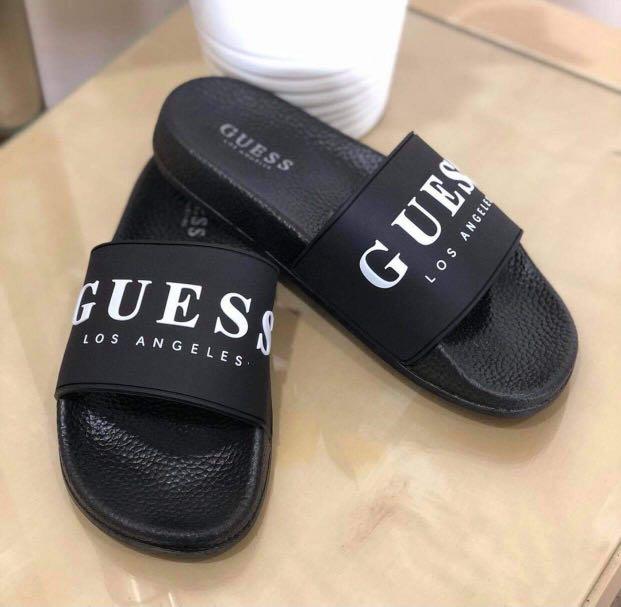 guess slide, Men's Fashion, Footwear, Slippers & Slides on Carousell