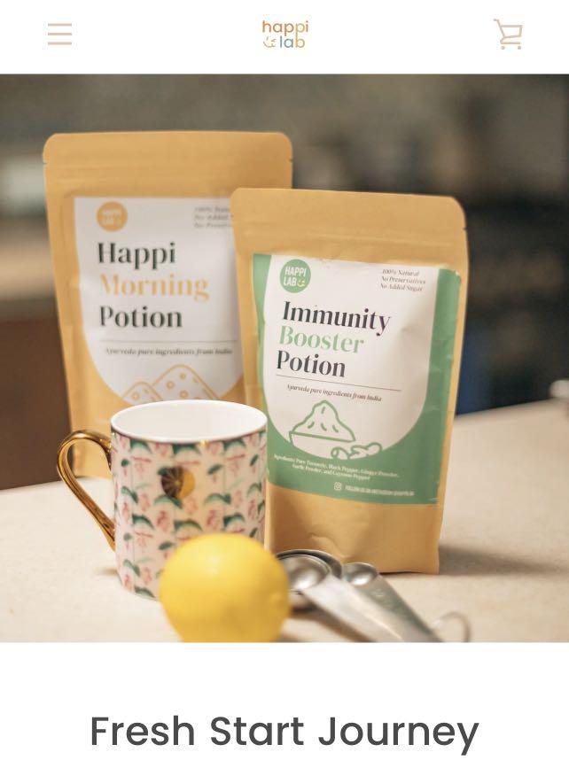 Happi Lab Morning and Immunity booster potion, Health & Nutrition, Health Supplements, Health ...