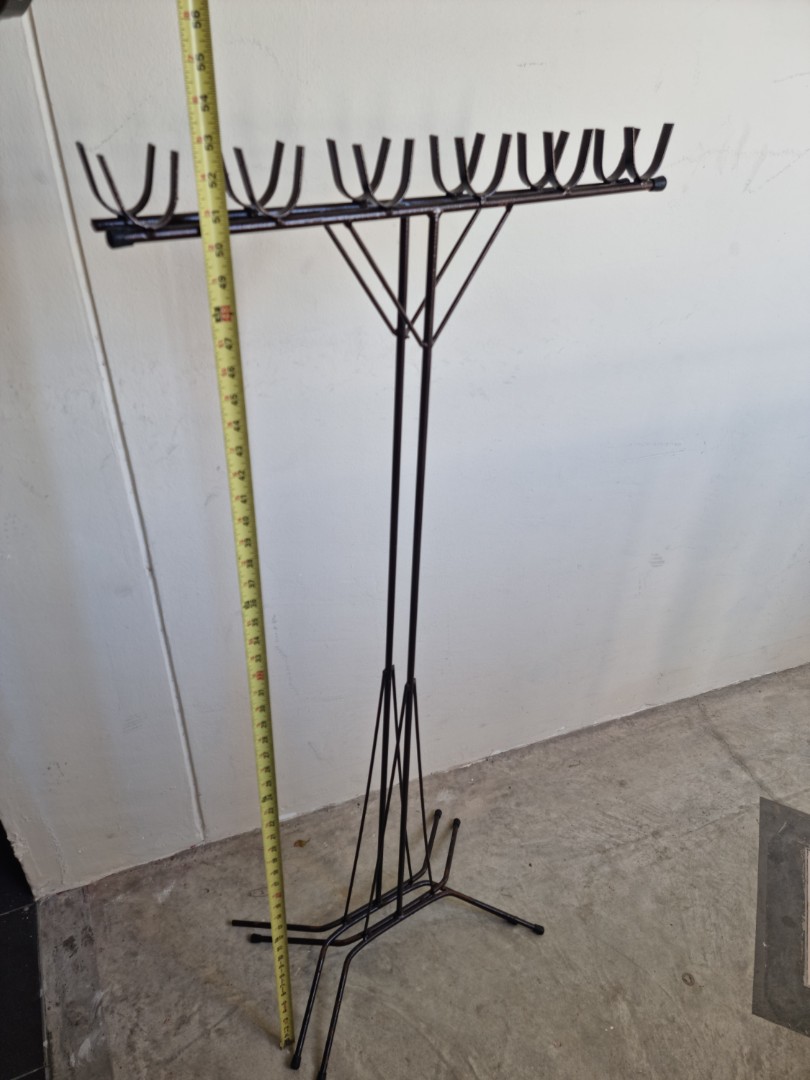 Heavy duty wrought iron laundry drying rack (pair), Furniture & Home ...