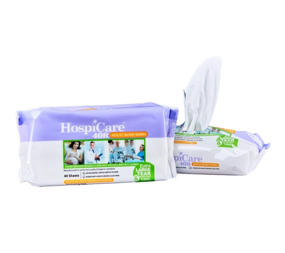 HospiCare 40R Adult Body Wipes, Health & Nutrition, Assistive ...