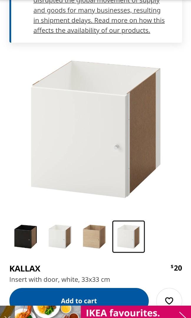 Ikea Kallax Insert, Furniture & Home Living, Furniture, Shelves ...