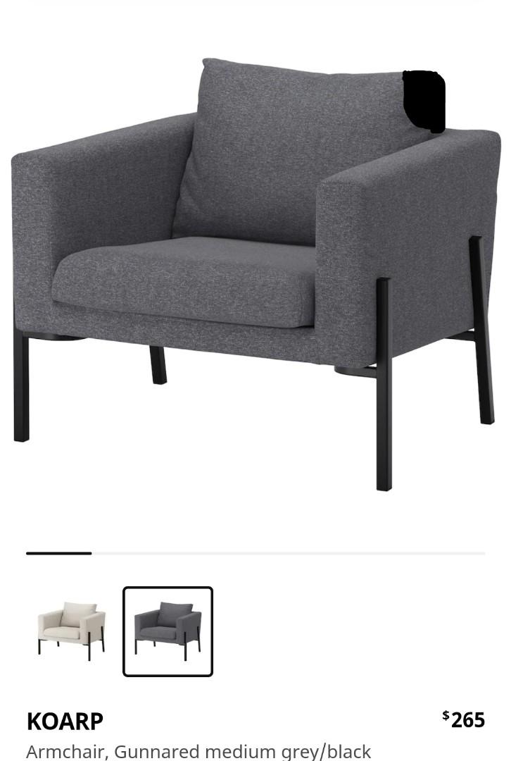 Ikea koarp chair, Furniture & Home Living, Furniture, Chairs on Carousell