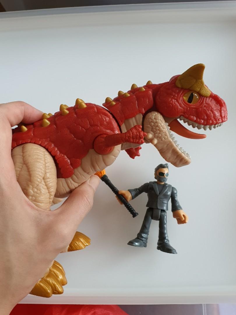 Imaginext Jurassic World Carnotaurus & Dr. Malcolm, Hobbies & Toys ...