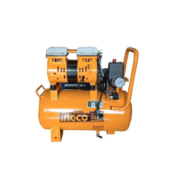 INGCO Air Compressor 1HP 24Liters Silent and Oil Free (ACS175241P ...