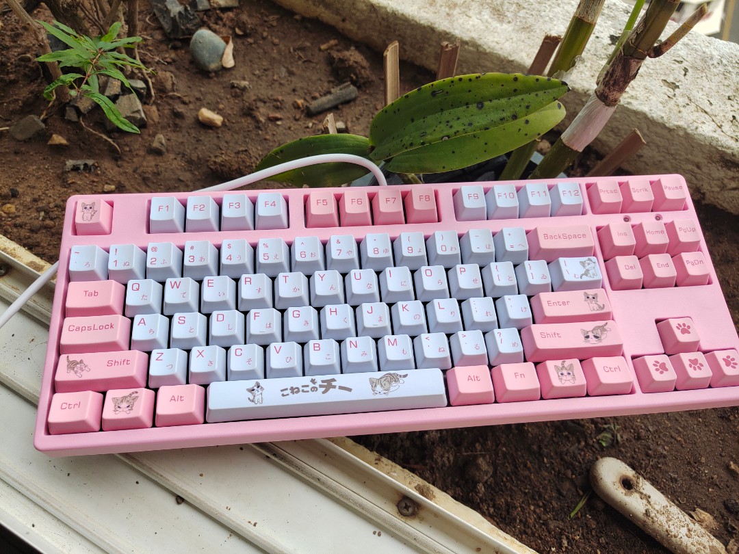 JKLP Pink Custom TKL keyboard, Computers & Tech, Parts & Accessories ...