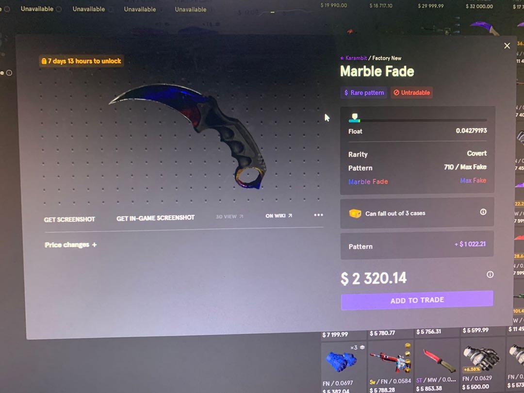 Karambit fire and ice (max fake), Video Gaming, Gaming Accessories, In ...