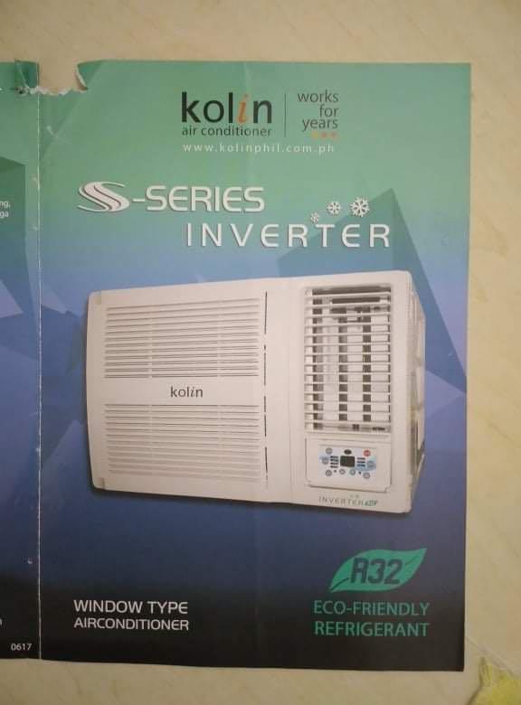 KOLIN 2HP WINDOW TYPE INVERTER with remote, TV & Home Appliances, Air ...