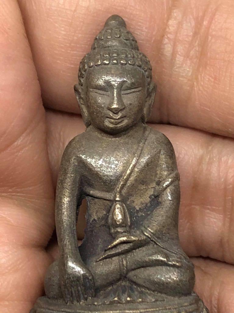 LP Tim. Wat Prakow. Phra Kring Chinabunchorn. Nawa, Silver base. 2542 ...