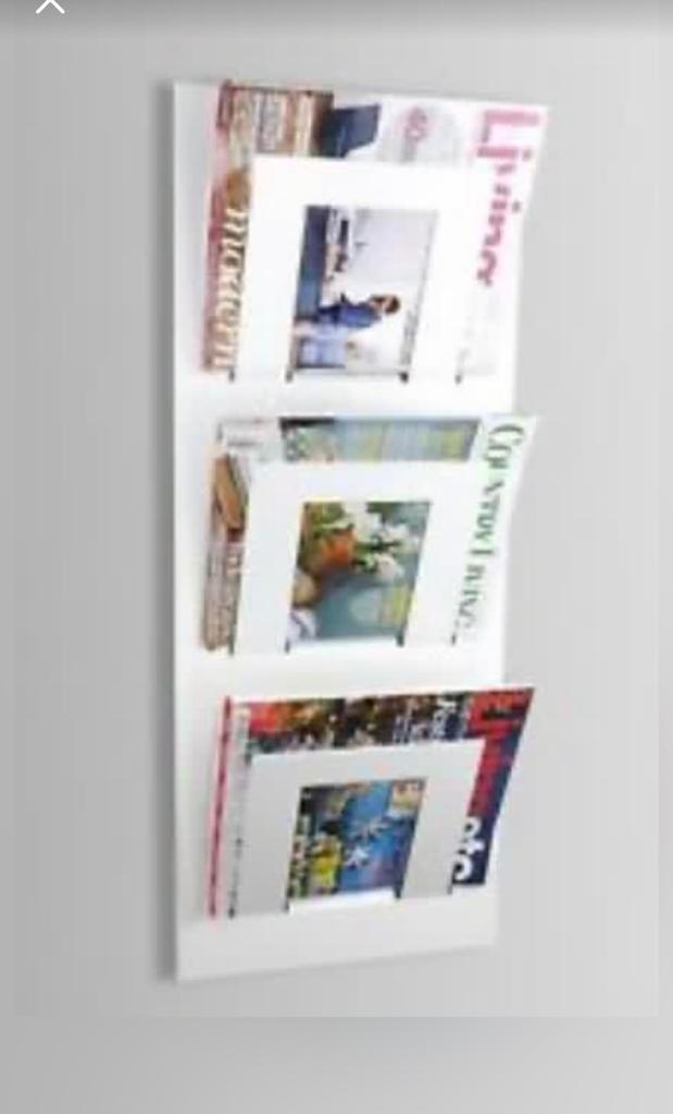 Magazine Rack - White, Furniture & Home Living, Home Decor, Other Home ...