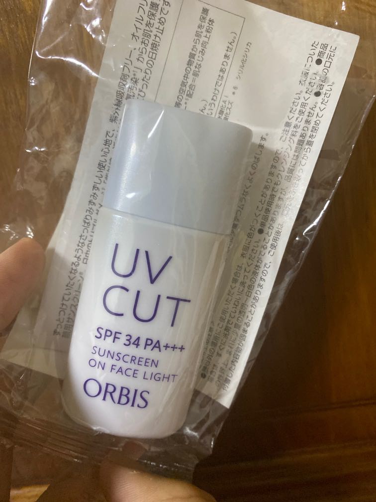 ORBIS UV CUT SPF 34 PA+++ Sunscreen on Face Light, Beauty & Personal Care, Face, Face Care on ...