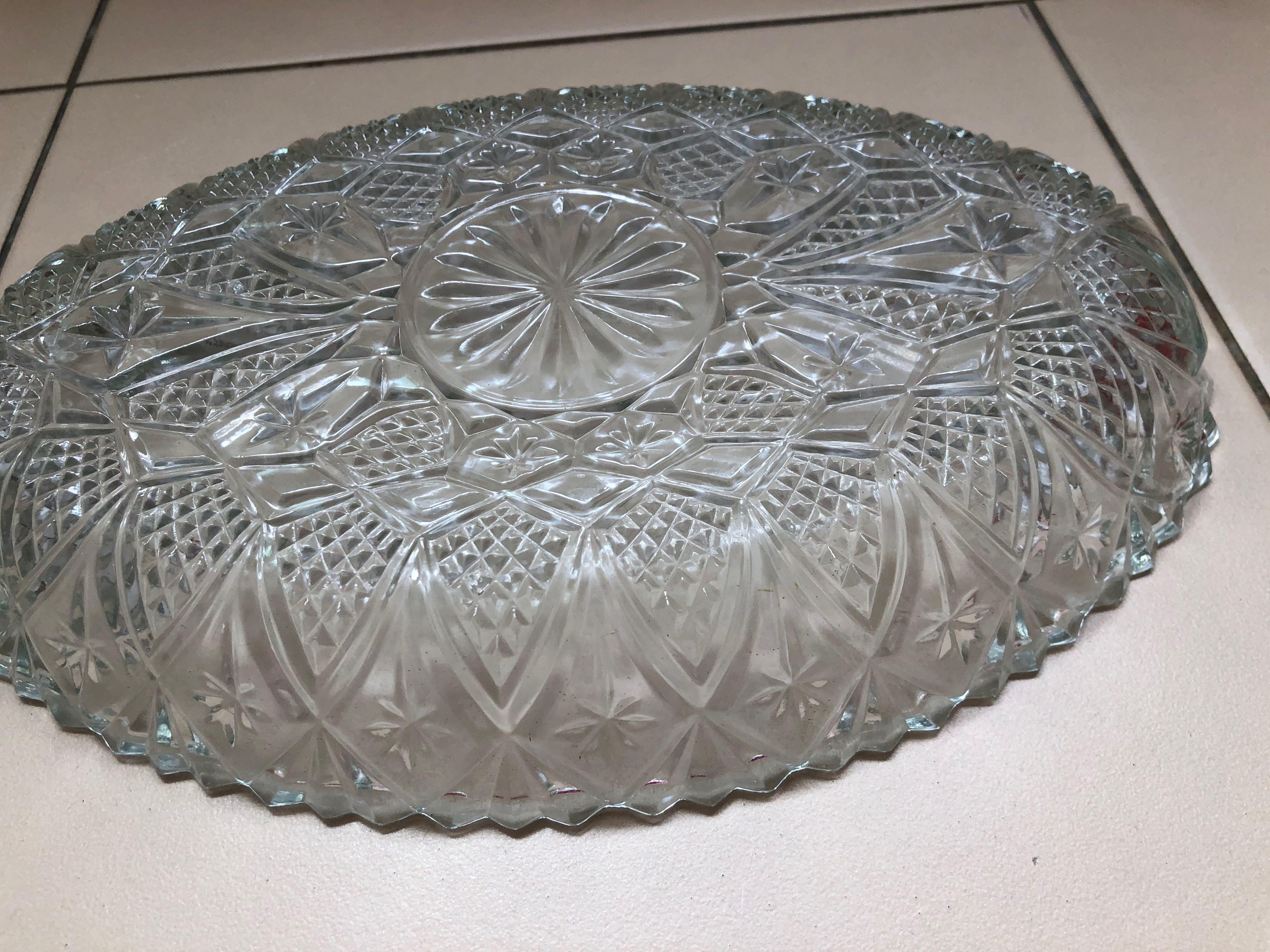 Oval Glass Plate, Furniture & Home Living, Kitchenware & Tableware ...