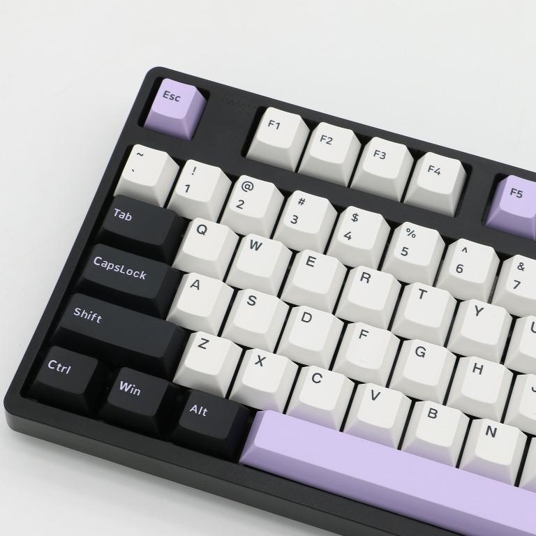 NicePBT Sugarplum / GMK Amethyst Clone - Black/White/Purple/Lilac ...