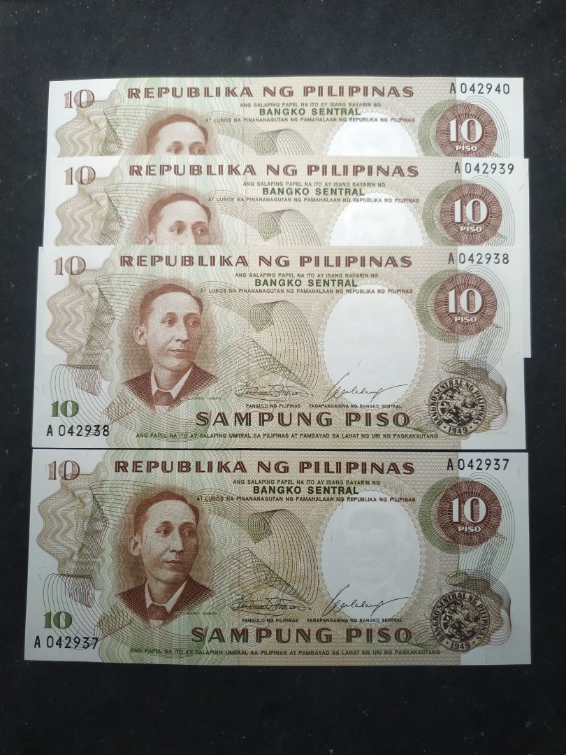 Pilipino Series Banknotes, Hobbies & Toys, Memorabilia & Collectibles ...