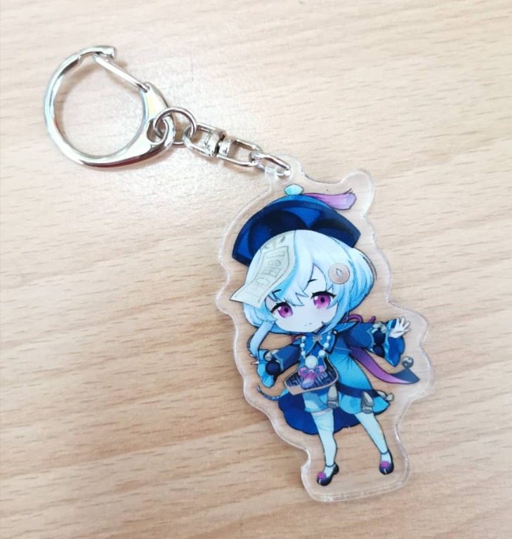 Qiqi Genshin Impact Fanart Anime RPG Gacha Game Mihoyo Acrylic Keychain ...
