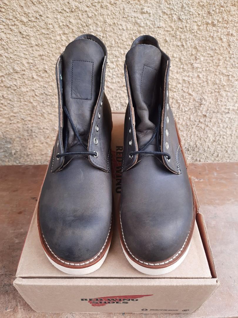 Red Wing 8190 Charcoal Rough and Tough leather Redwing, Men's Fashion ...