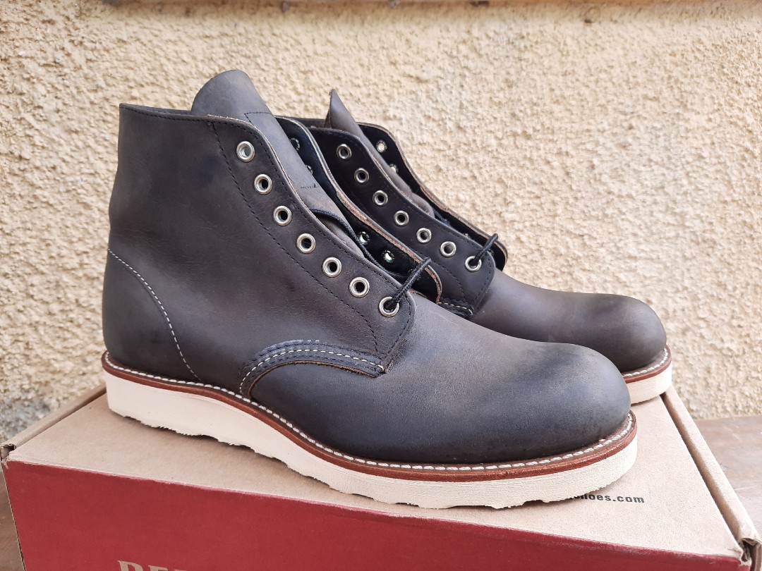 Red Wing 8190 Charcoal Rough and Tough leather Redwing, Men's Fashion ...