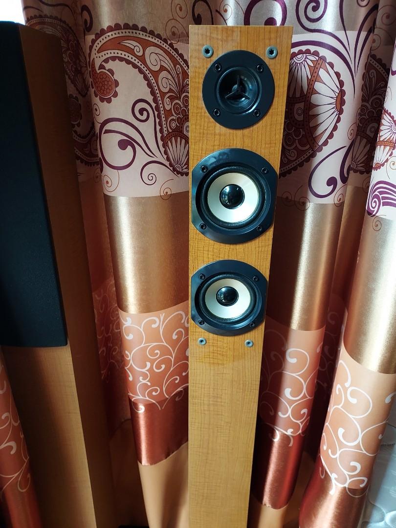 Sharp Tower Speakers, Audio, Soundbars, Speakers & Amplifiers on Carousell