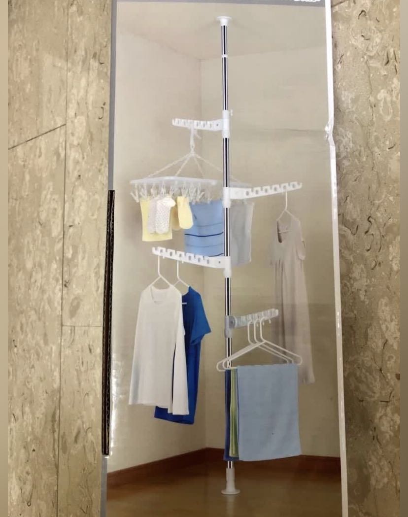 Single pole clothes hanger, Furniture & Home Living, Home Improvement ...