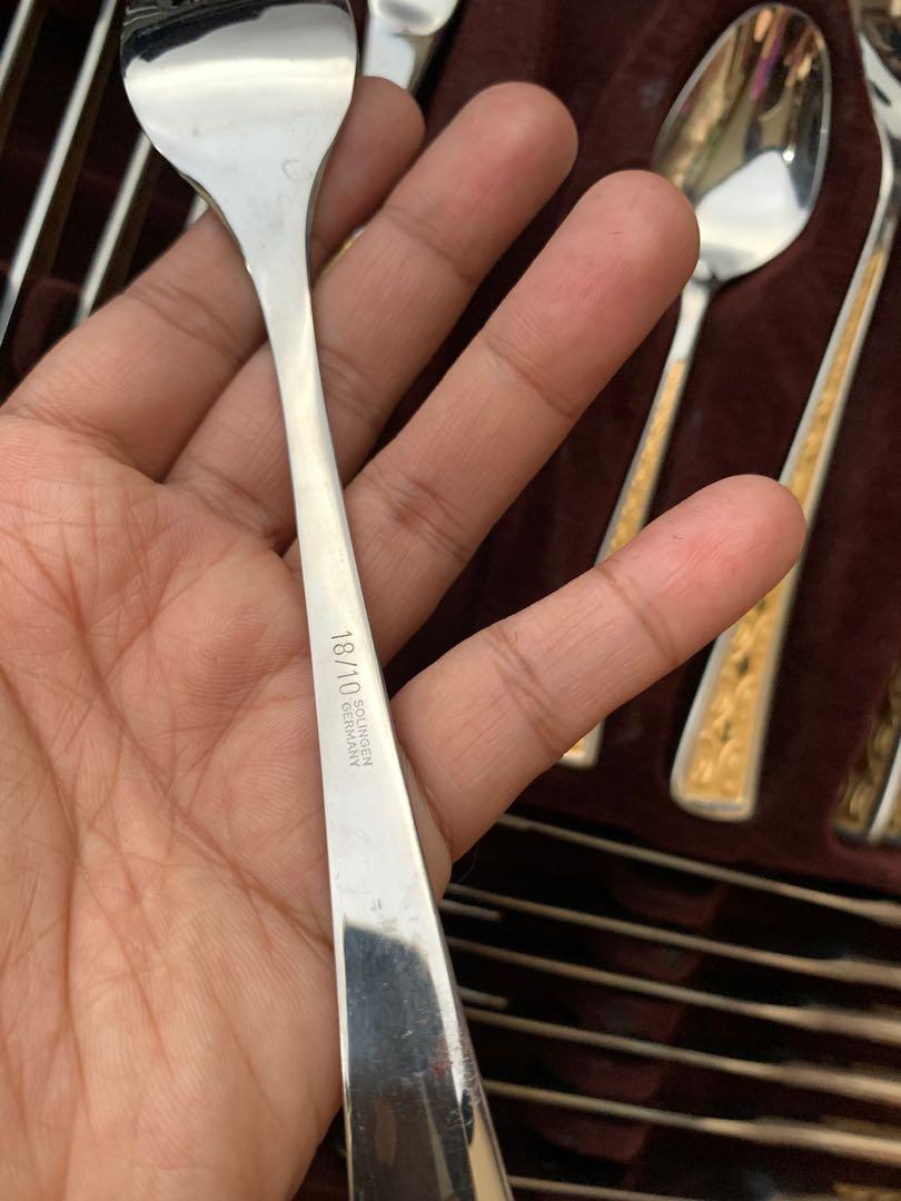 Solingen Gold Plated Bestecke Flatware Cutlery Utensils 23/24 Karat ...