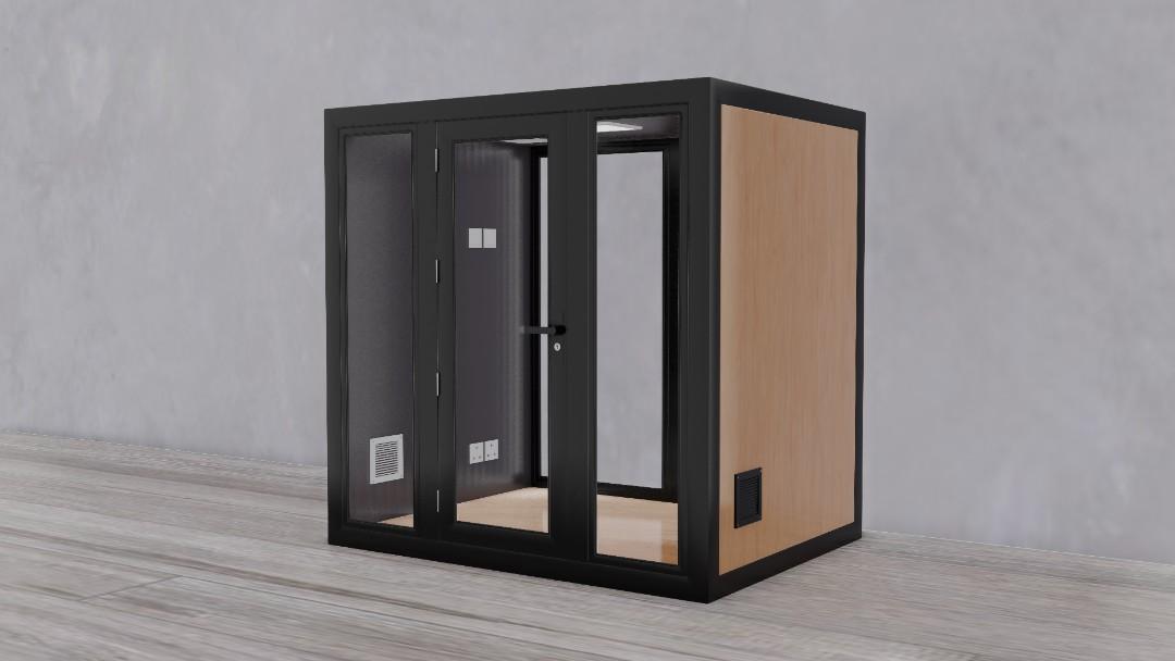 Sound proof office work pod phone booth, Furniture & Home Living ...