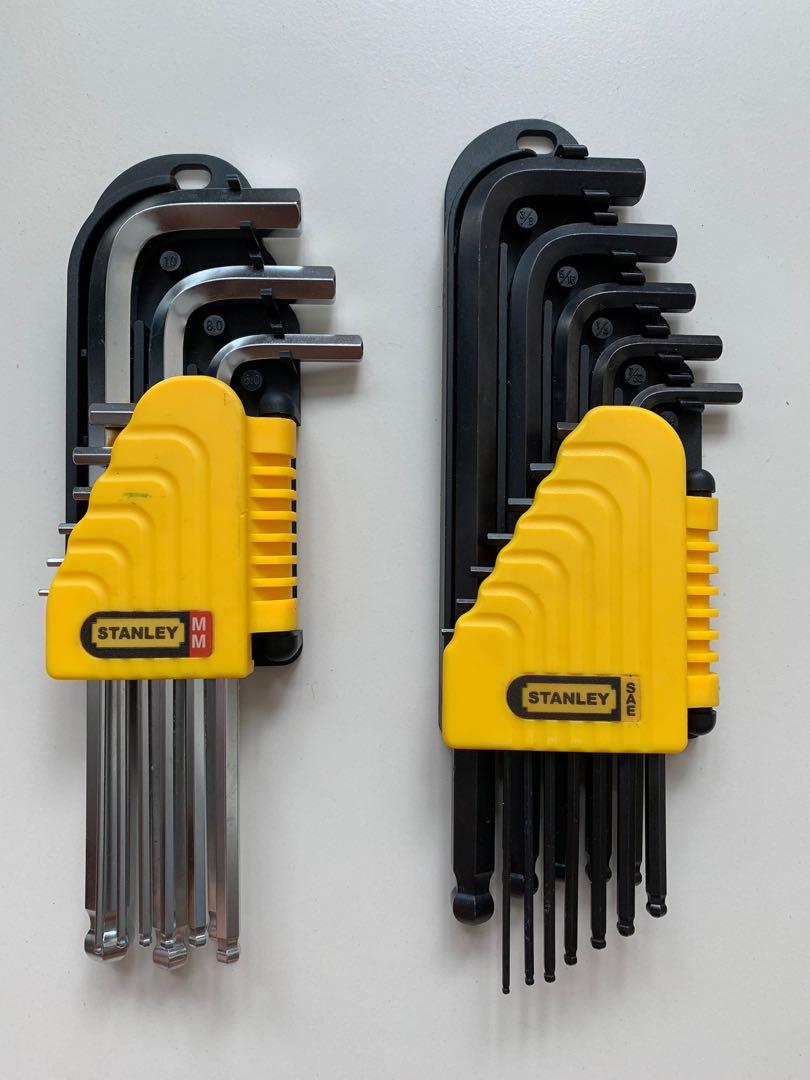 Stanley - SAE & Metric Allen Key Set, Everything Else on Carousell