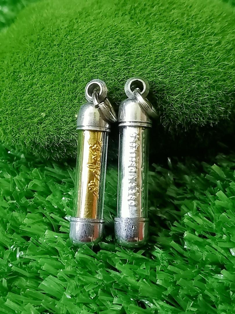 Thai Amulets 泰国佛牌 : Archan Uthai Gold & Silver Takrut, Hobbies & Toys ...