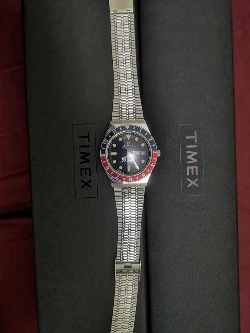 Timex Q Pepsi GMT, Men's Fashion, Watches & Accessories, Watches on ...
