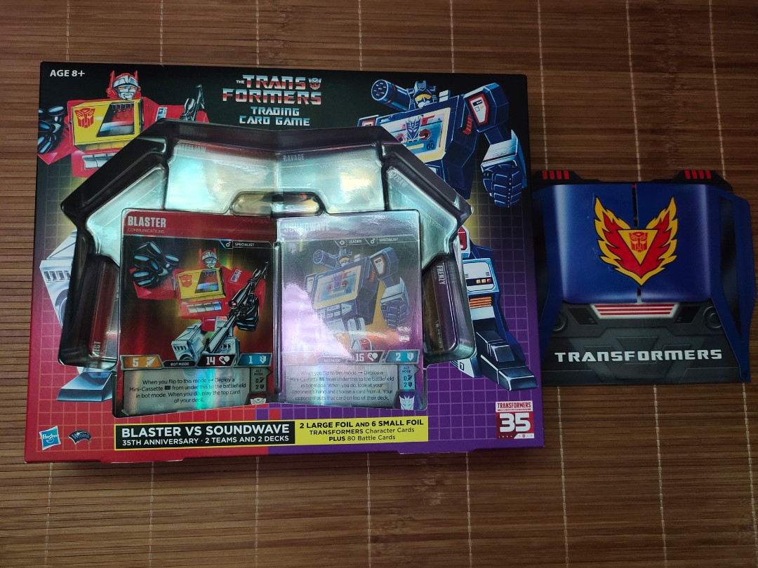 Transformers Trading Card Game Blaster VS Soundwave 35th Anniversary 2 ...
