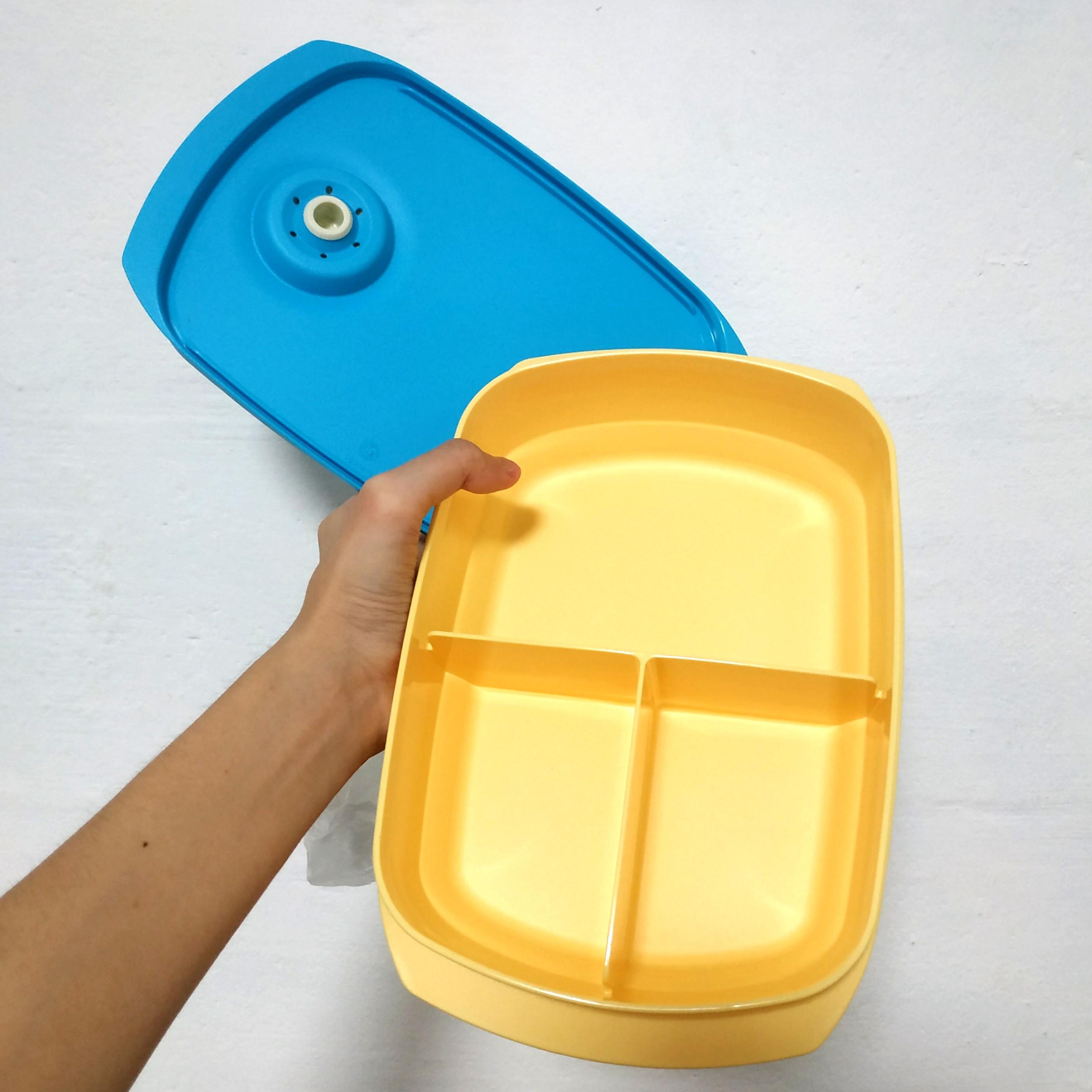 Tupperware 1L Microwavable/ Microwave Safe Reheatable Rectangular Lunch ...