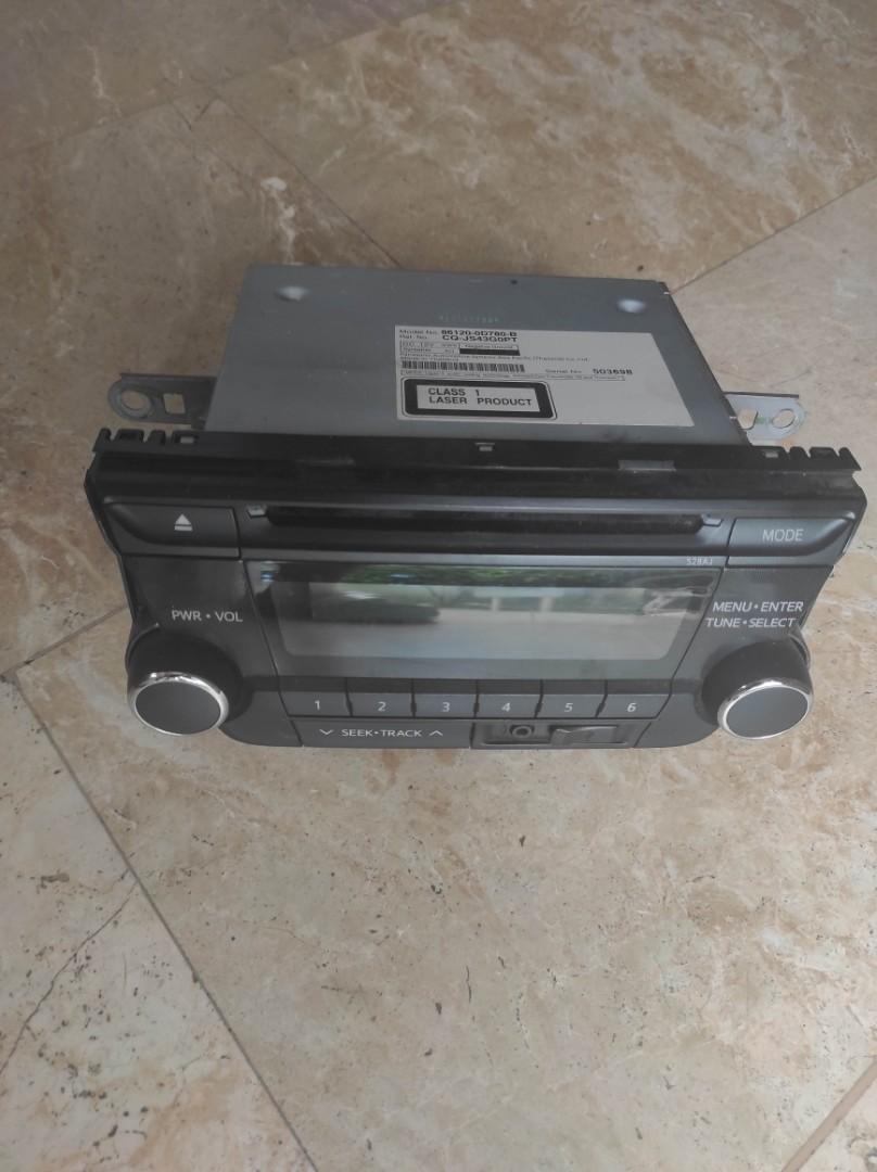 Vios Gen3 Stereo Headunit w/ Panel, Car Parts & Accessories, Audio ...