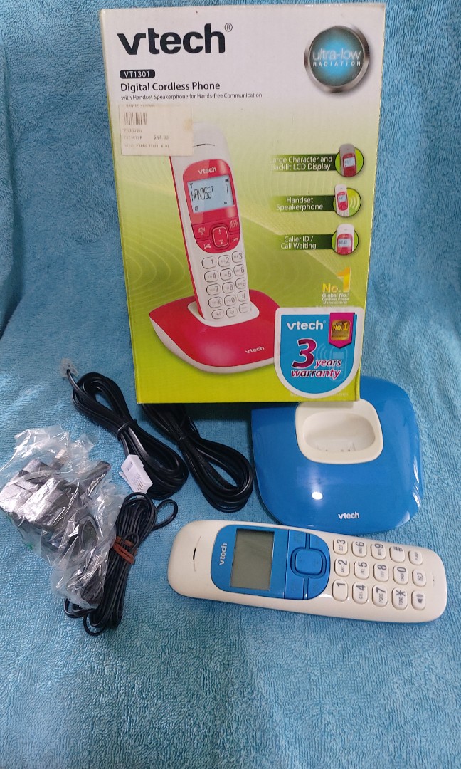 Vtech Digital Cordless Phone VT1301, TV & Home Appliances, Other Home ...