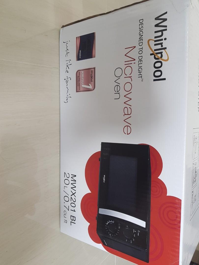 Whirlpool Microwave Oven MWX201 BL (20L), TV & Home Appliances, Kitchen ...