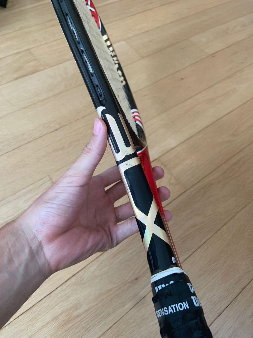 Wilson BLX Six One Team tennis racket, Sports Equipment, Sports & Games ...