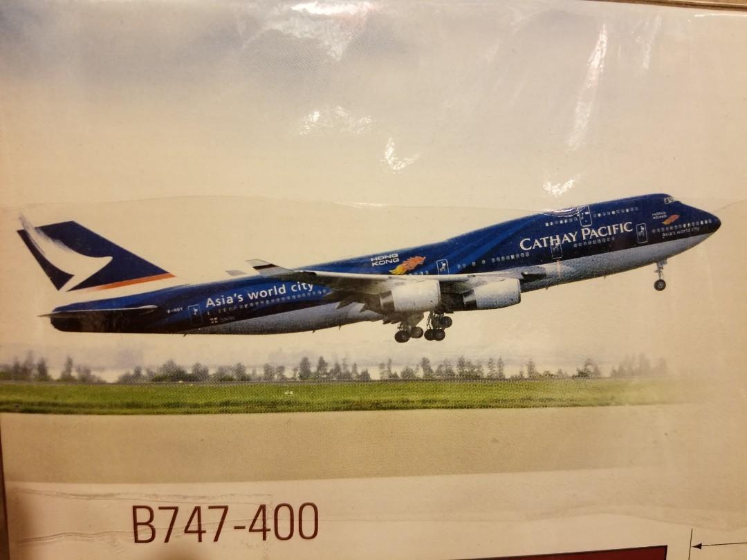 1:200 Cathay Pacific CX B747-400 Asia's world City Official limited ...