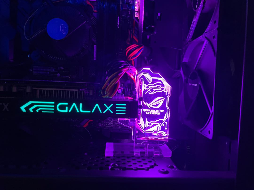 12V4pin RGB graphic card support, Computers & Tech, Parts & Accessories ...