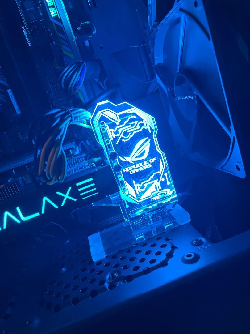 12V4pin RGB graphic card support, Computers & Tech, Parts & Accessories ...