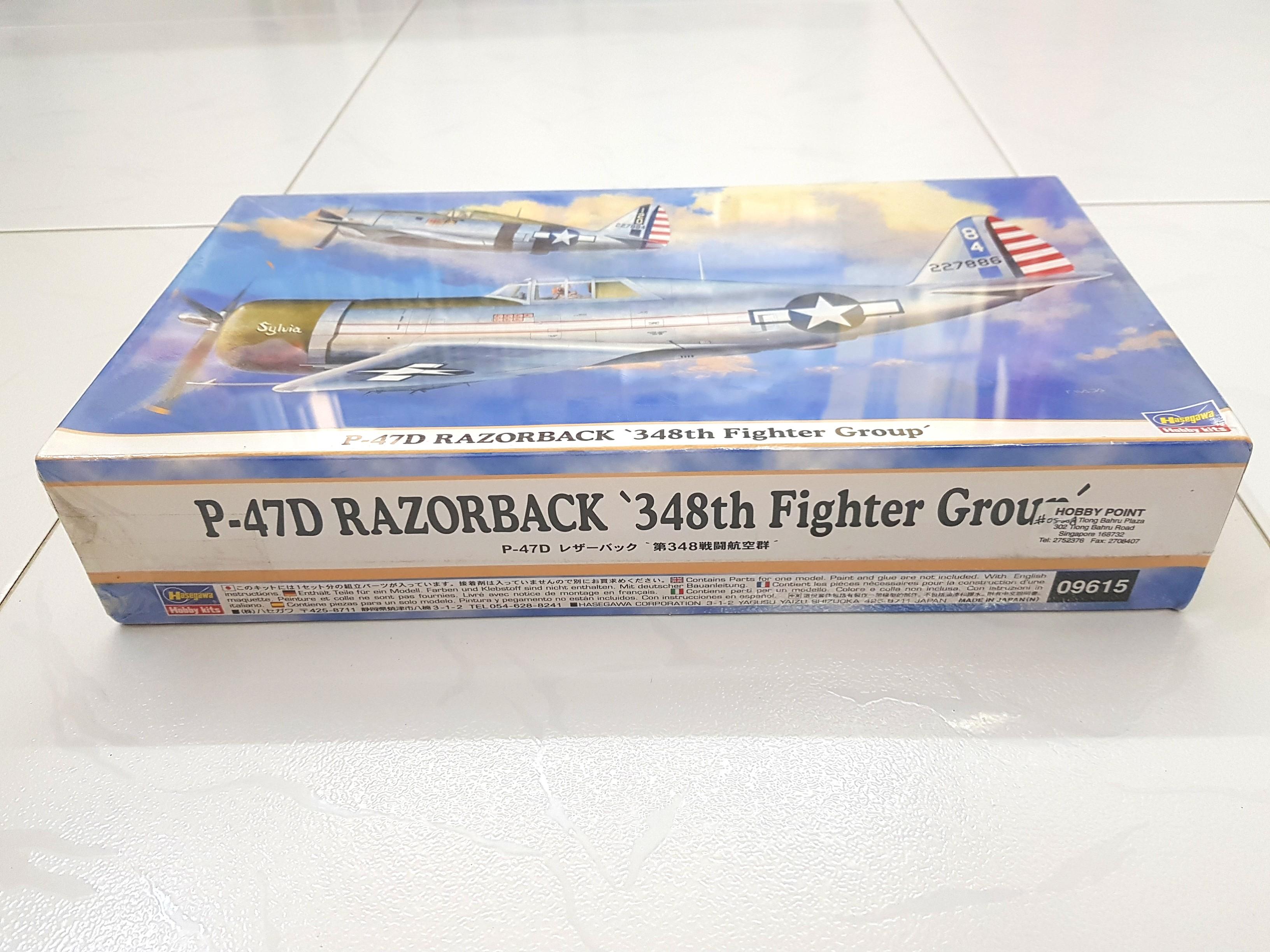 1/48 #09615 Hasegawa USAF Fighter P-47D Razorback '348th Fighter Group ...