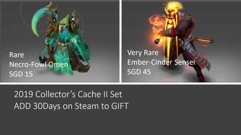 2019 Collector Cache I&II Set‼️Dota 2, Video Gaming, Gaming Accessories ...