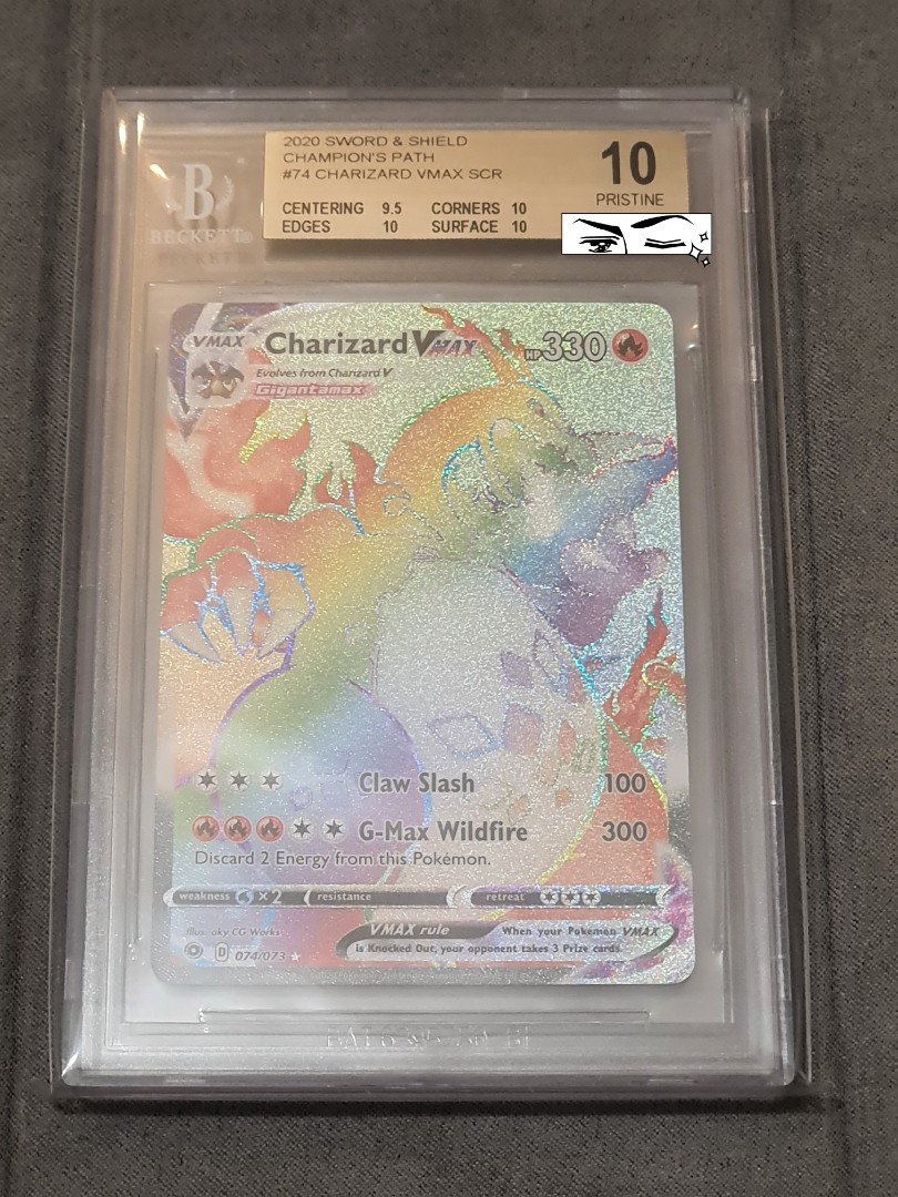 2020 Sword and Shield Champion's Path #74 Charizard Vmax SCR, Hobbies ...