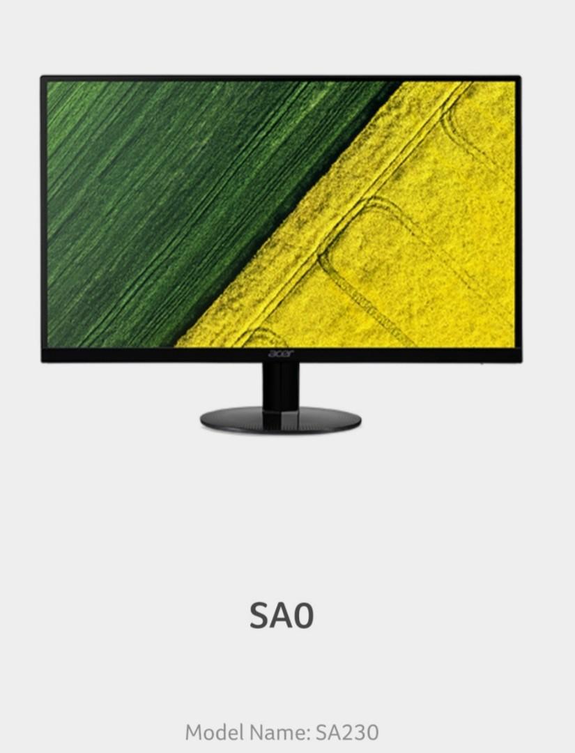 75hz 23" AMD Free-Sync Acer Monitor, Computers & Tech, Parts ...