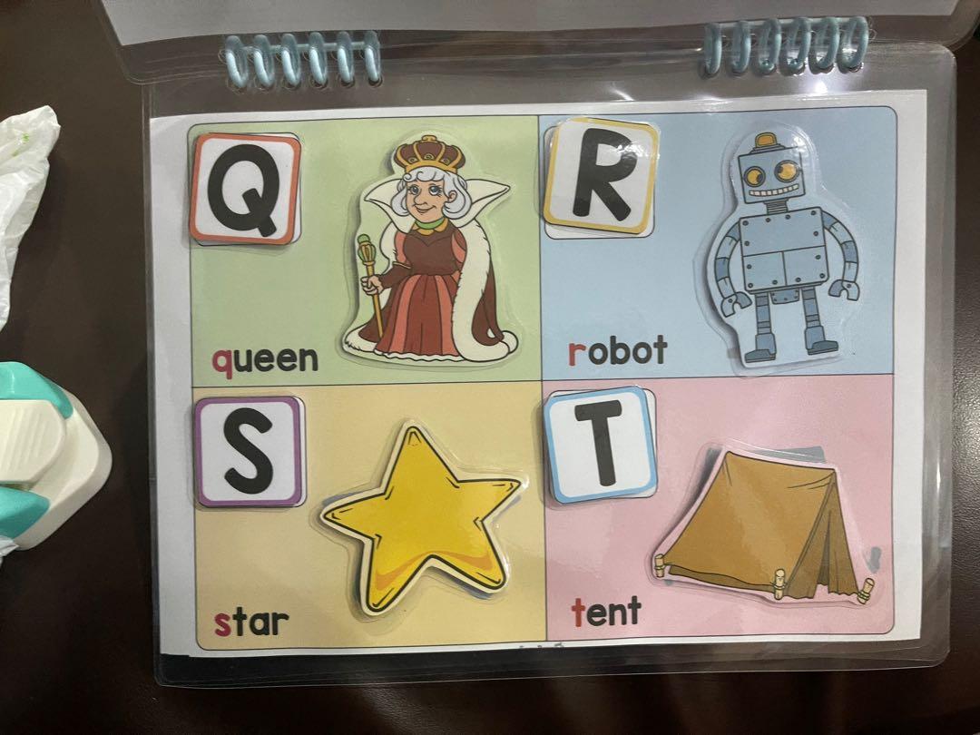 ABC Alphabet Learning - Quiet Book (Matching Letter), Hobbies & Toys ...