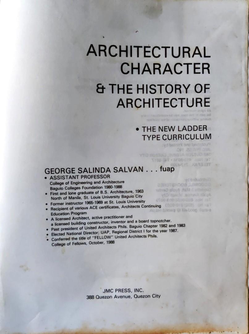 Architectural Character and the History of Architecture, Looking For on ...
