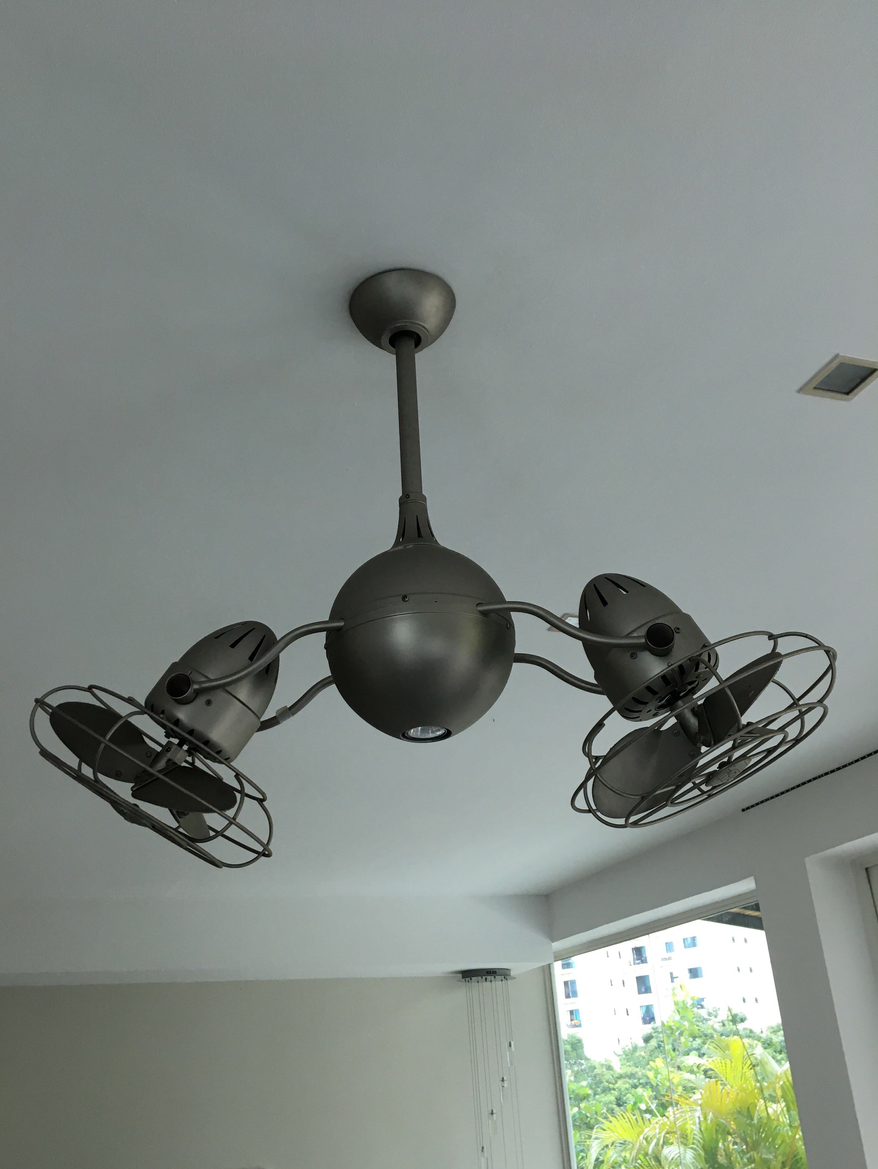 Atlas Acqua Double Rotational Twin Headed Ceiling Fan, Furniture & Home ...