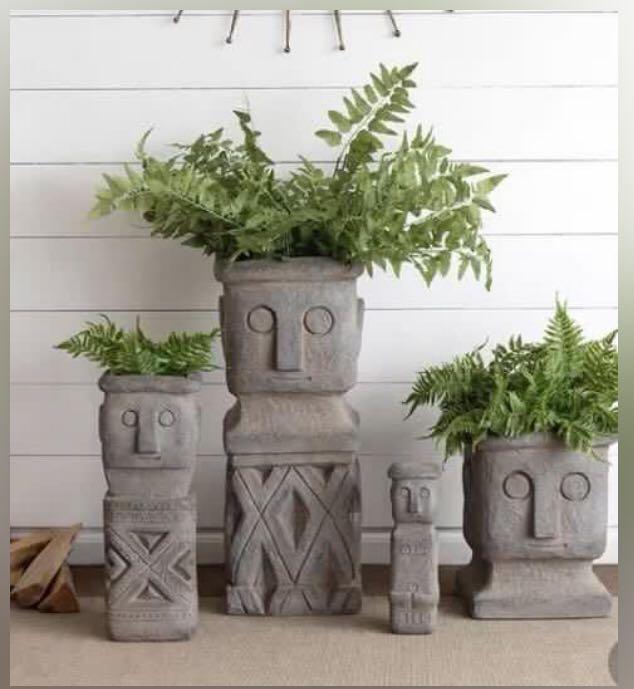 Big Tiki planter, Furniture & Home Living, Gardening, Pots & Planters ...