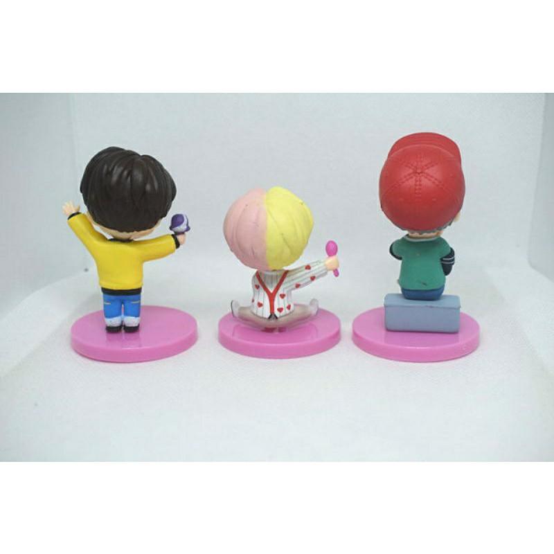 BTS Bangtan Boys KPOP Idol 7pc Chibi Mini Figure Toy Set/ Cake Topper ...