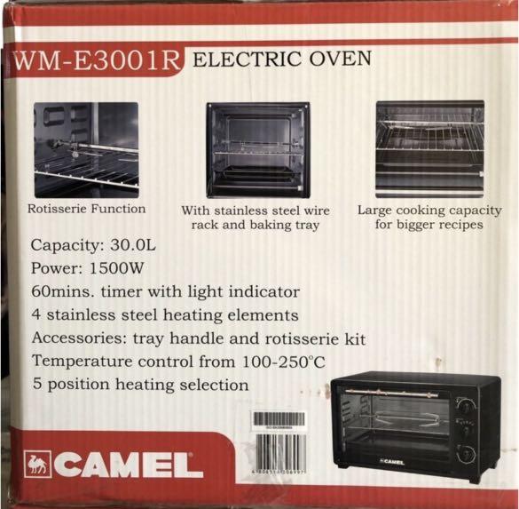 Camel Electric Oven 30L, TV & Home Appliances, Kitchen Appliances ...