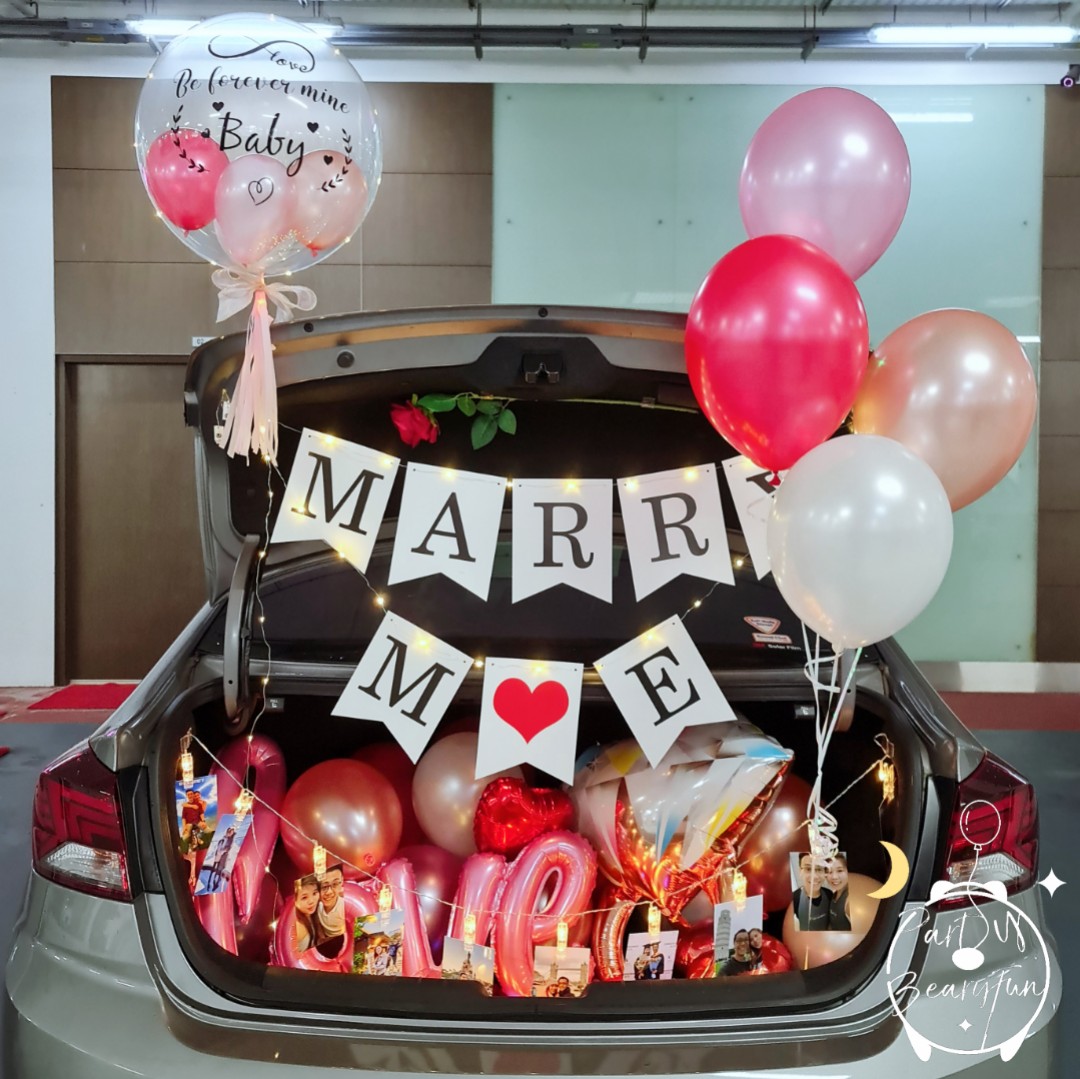 Car Boot Decoration for Birthday | Proposal | Anniversary, Hobbies ...