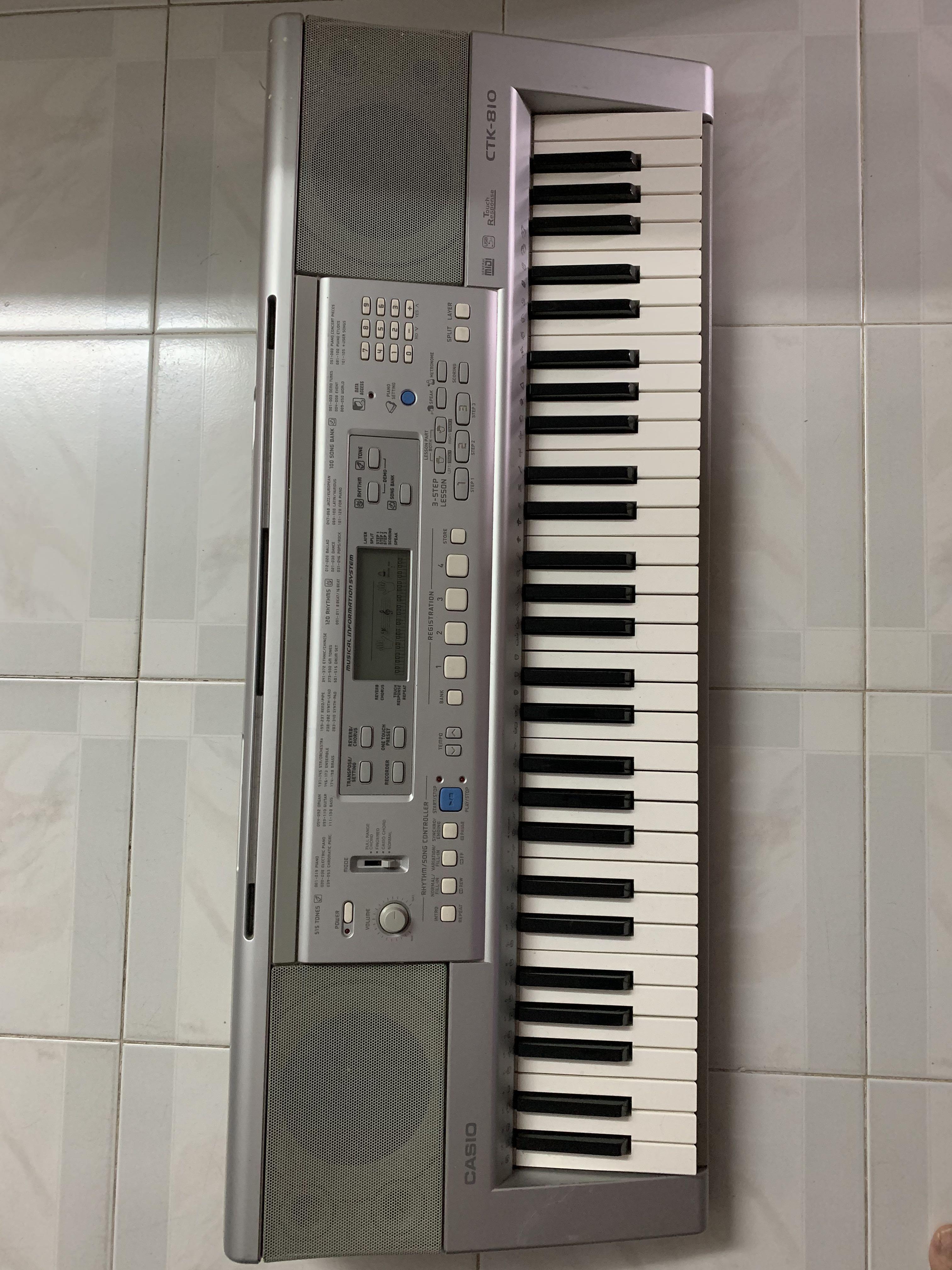 Casio 電子琴 CTK-810, 興趣及遊戲, 音樂、樂器 & 配件, 樂器 - Carousell