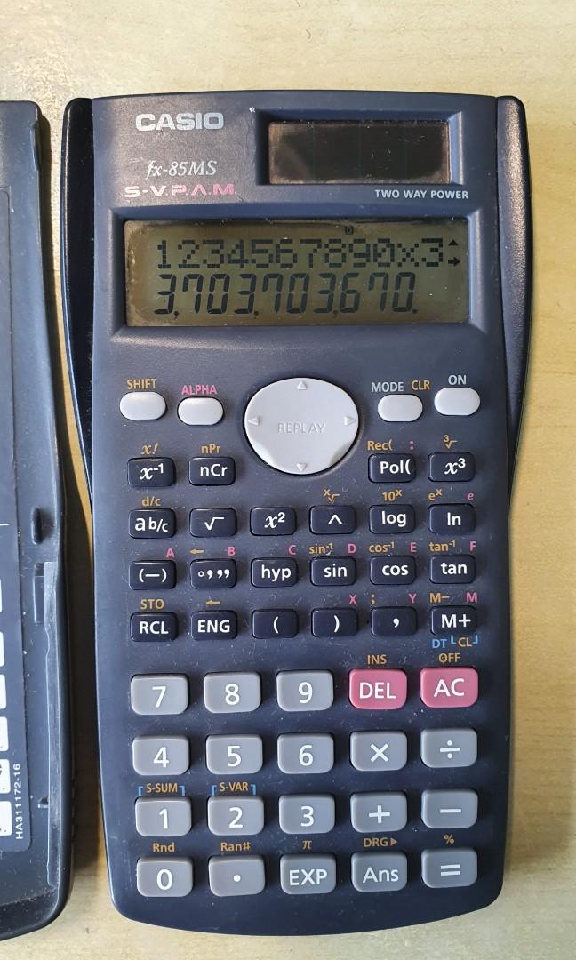 Casio fx-85MS scientific calculator, Computers & Tech, Office ...