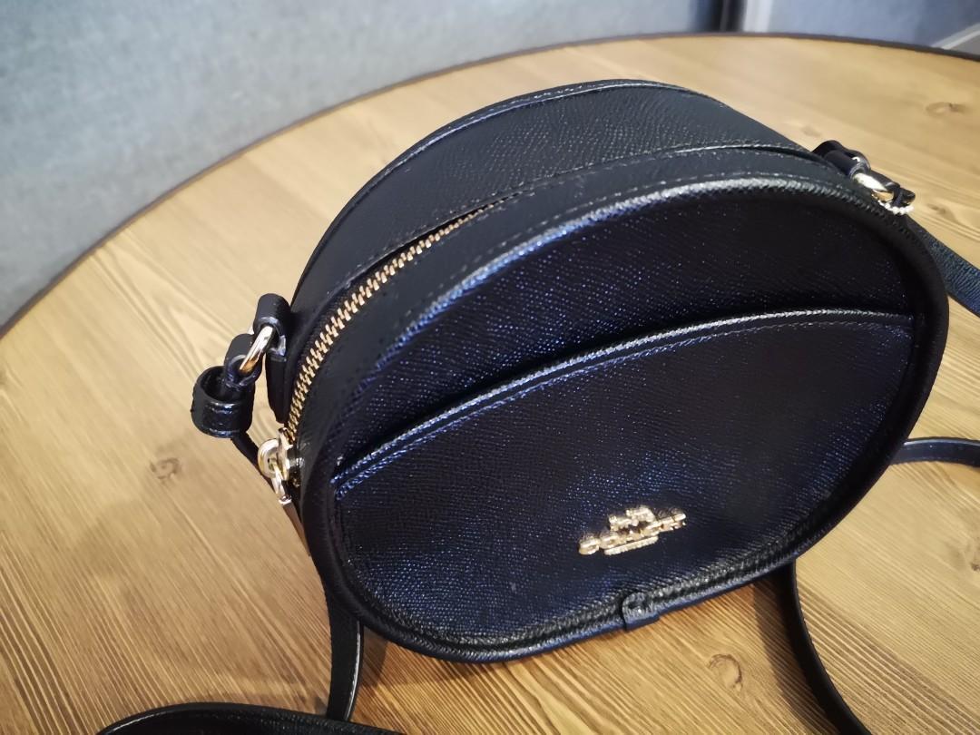 Coach round small bag authentic, Women's Fashion, Bags & Wallets, Cross ...